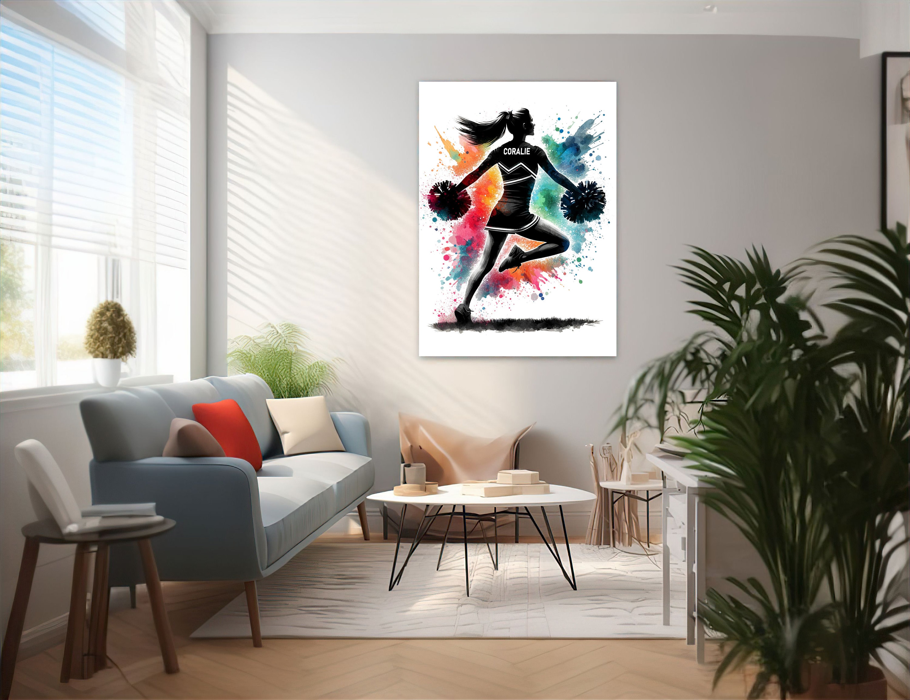 Personalized Cheerleader Poster | Cheerleading Poster Customizable ...