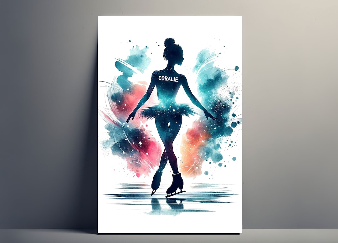 Personalized Figure Skating Poster | Customizable Women's Skating ...