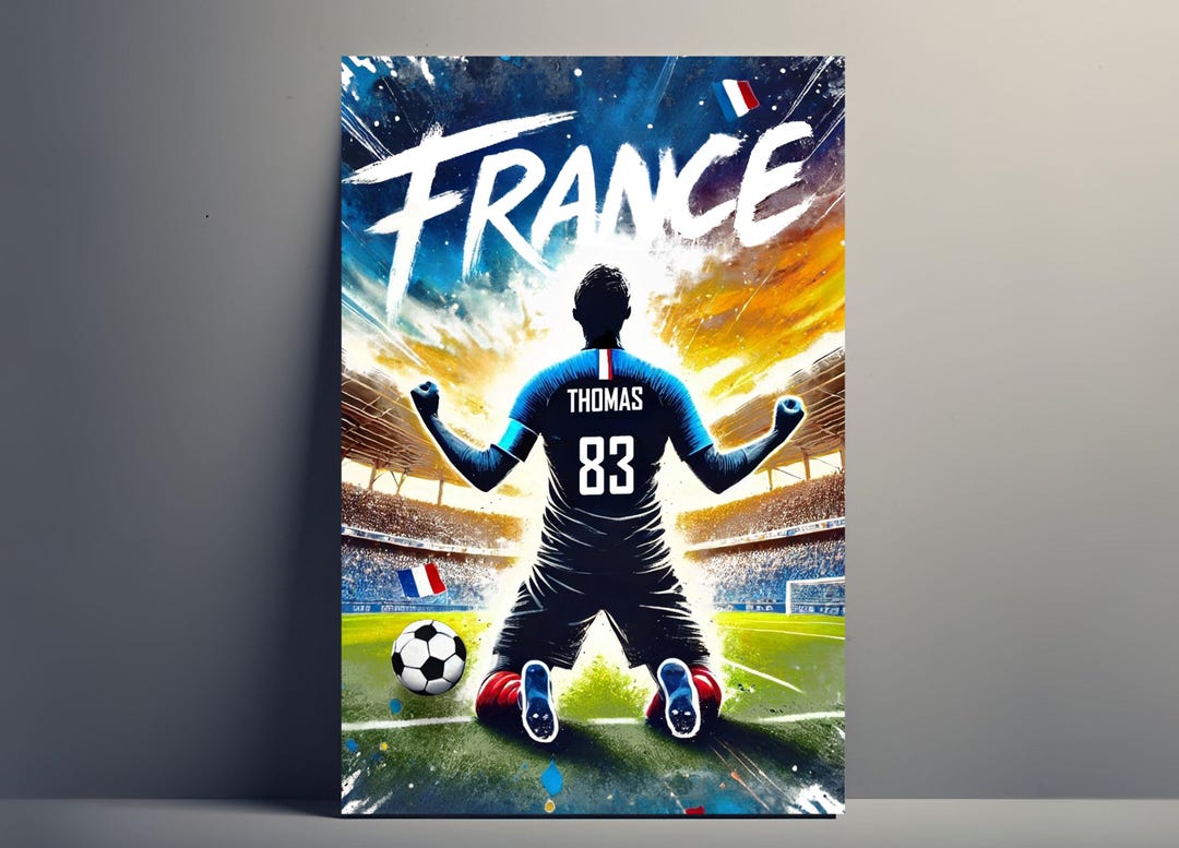 Personalized Football Poster Customizable Men's Football Poster ...