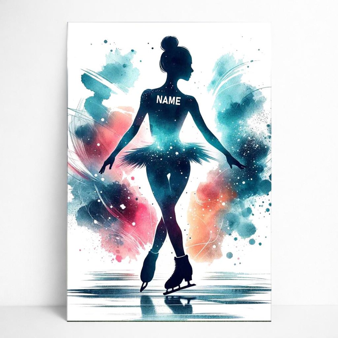 Personalized Figure Skating Poster | Customizable Figure Skating Poster ...