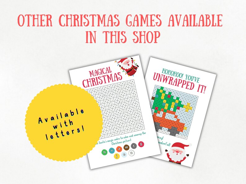 Unlock Santa's Code Printable Christmas Games Christmas - Etsy België