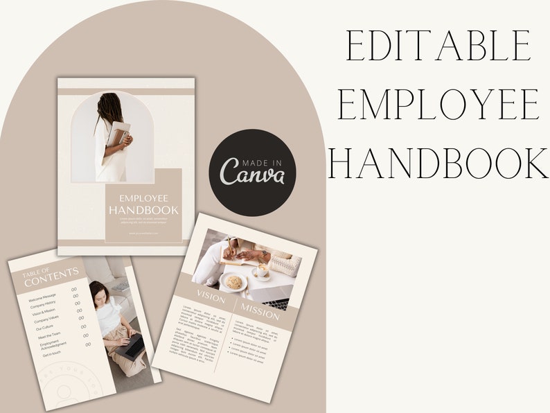 Employee Handbook Template - Etsy
