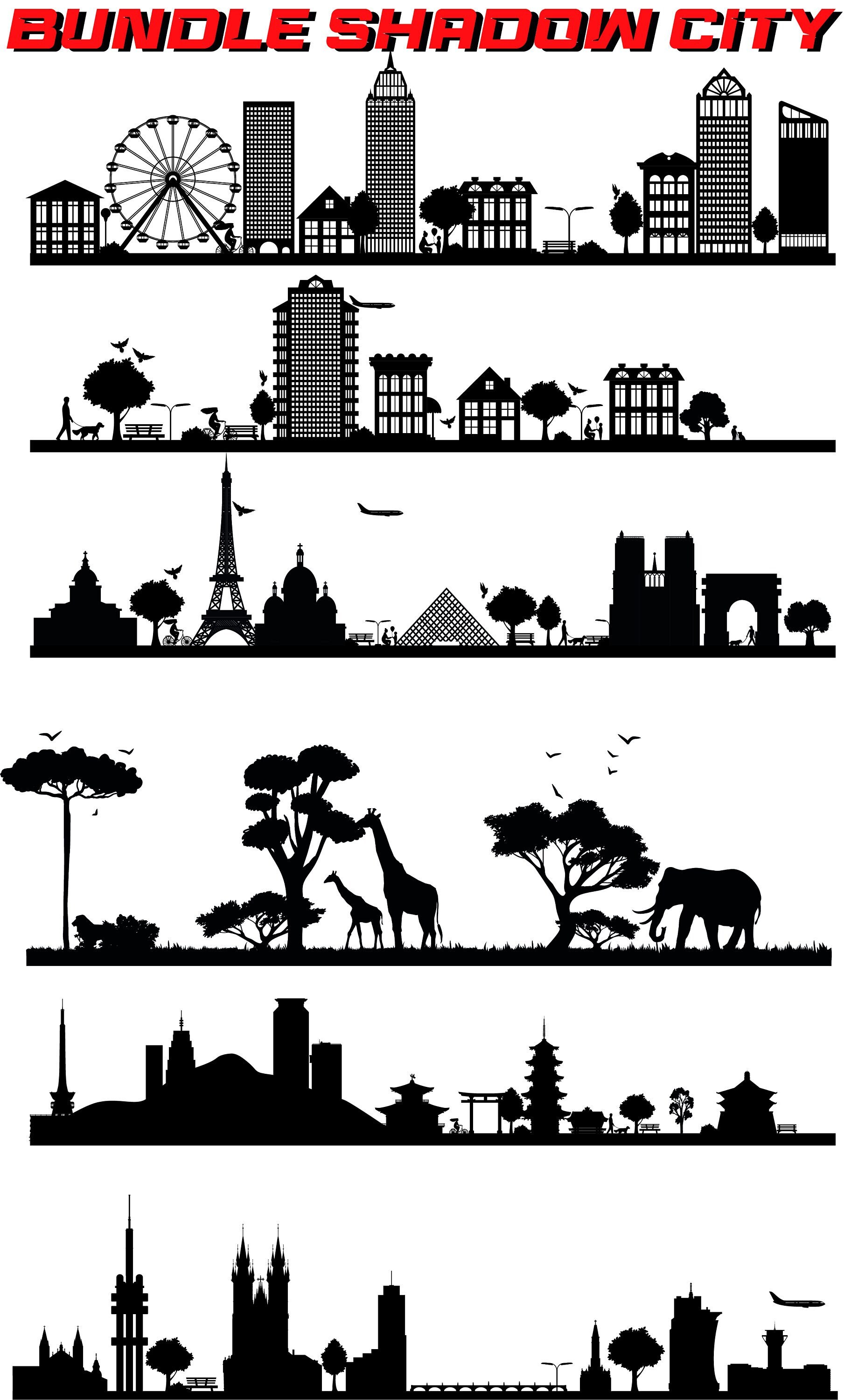 BUNDLE SHADOW CITY Svg - Etsy