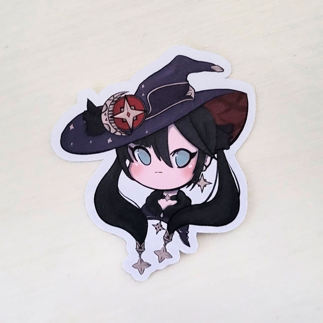 Mona Genshin Impact Sticker Character Genshin Impact - Etsy
