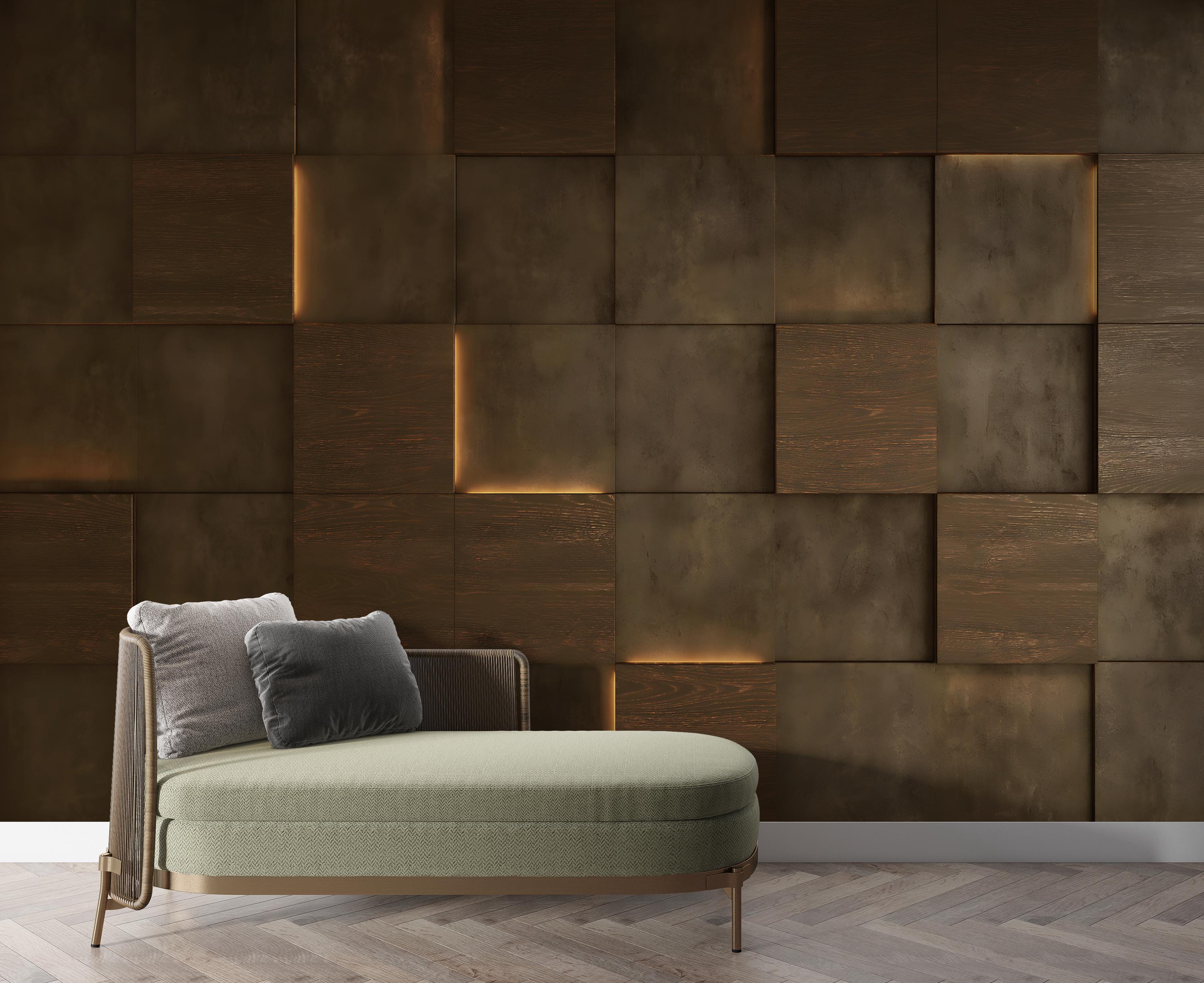 Brown Wooden Mural,geometric 3D Panels Wallpaper Peel and Stick,light ...