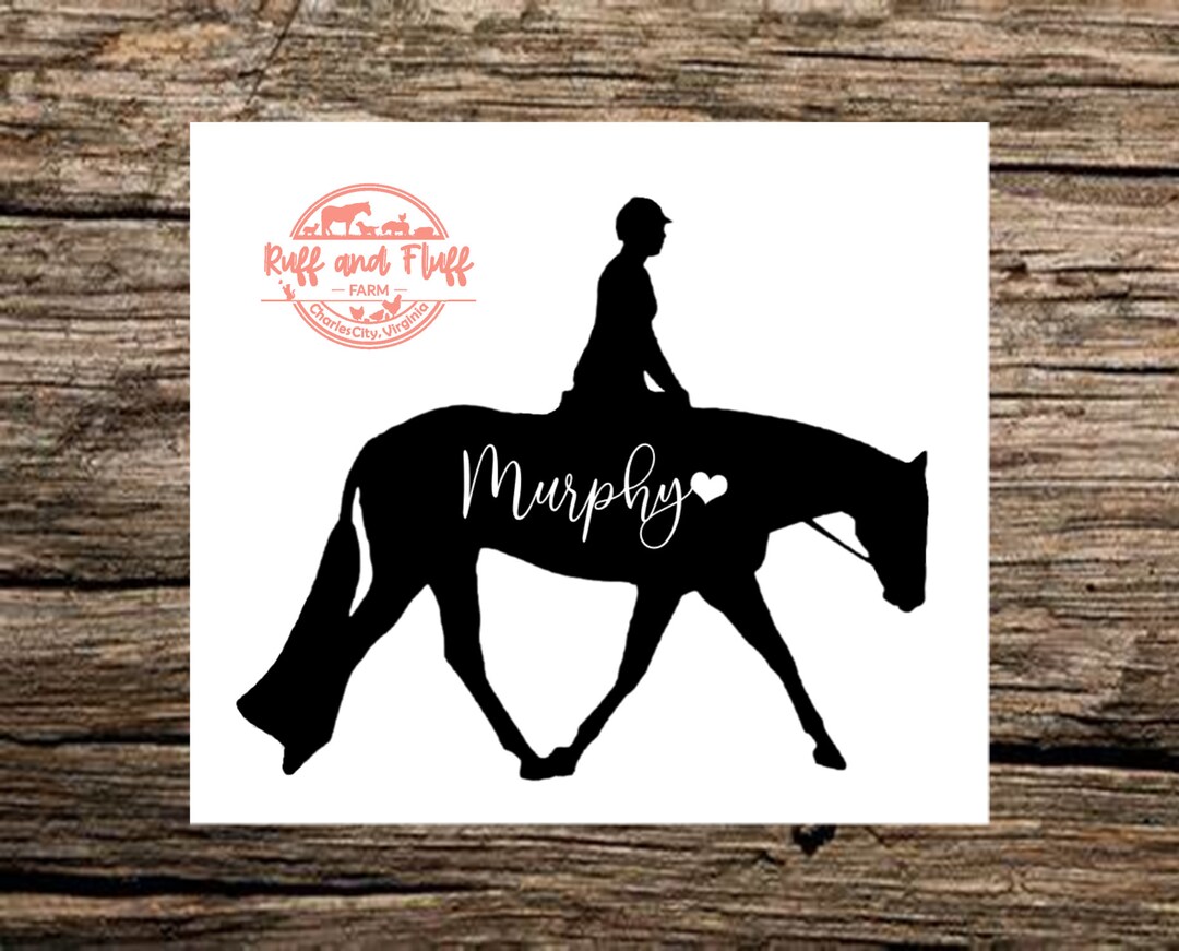 Hunter Under Saddle Decal | Huntseat Decal | Horse Decal | Custom Horse ...