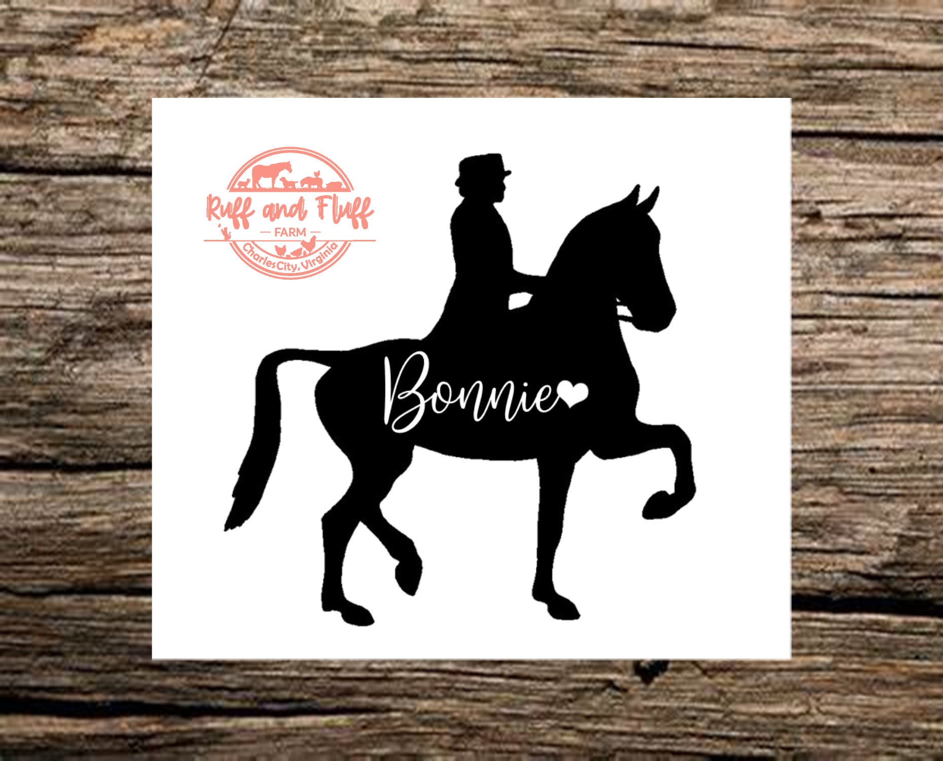 Arabian Show Hack Decal | Arabian Horse Decal | Custom Horse Name Decal ...