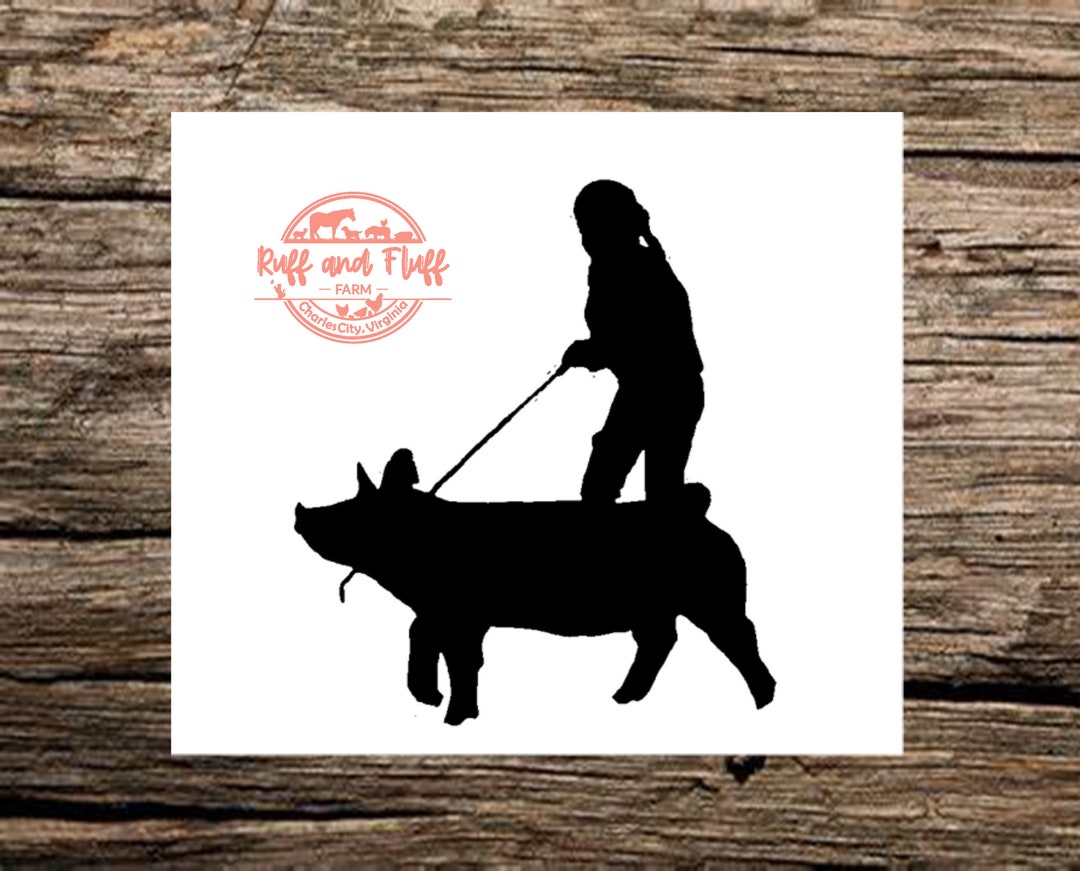 Pig Decal | Show Pig Decal - Etsy