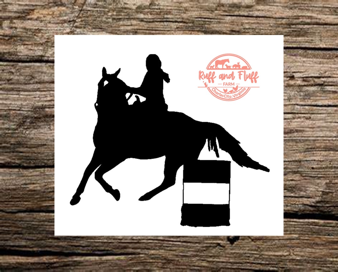 Barrel Racing Decal | Barrel Racer | Speed Horse Decal | Gymkhana Horse ...