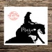 Reining Horse Decal Woman Reiner Decal Custom Horse Name Decal Horse ...