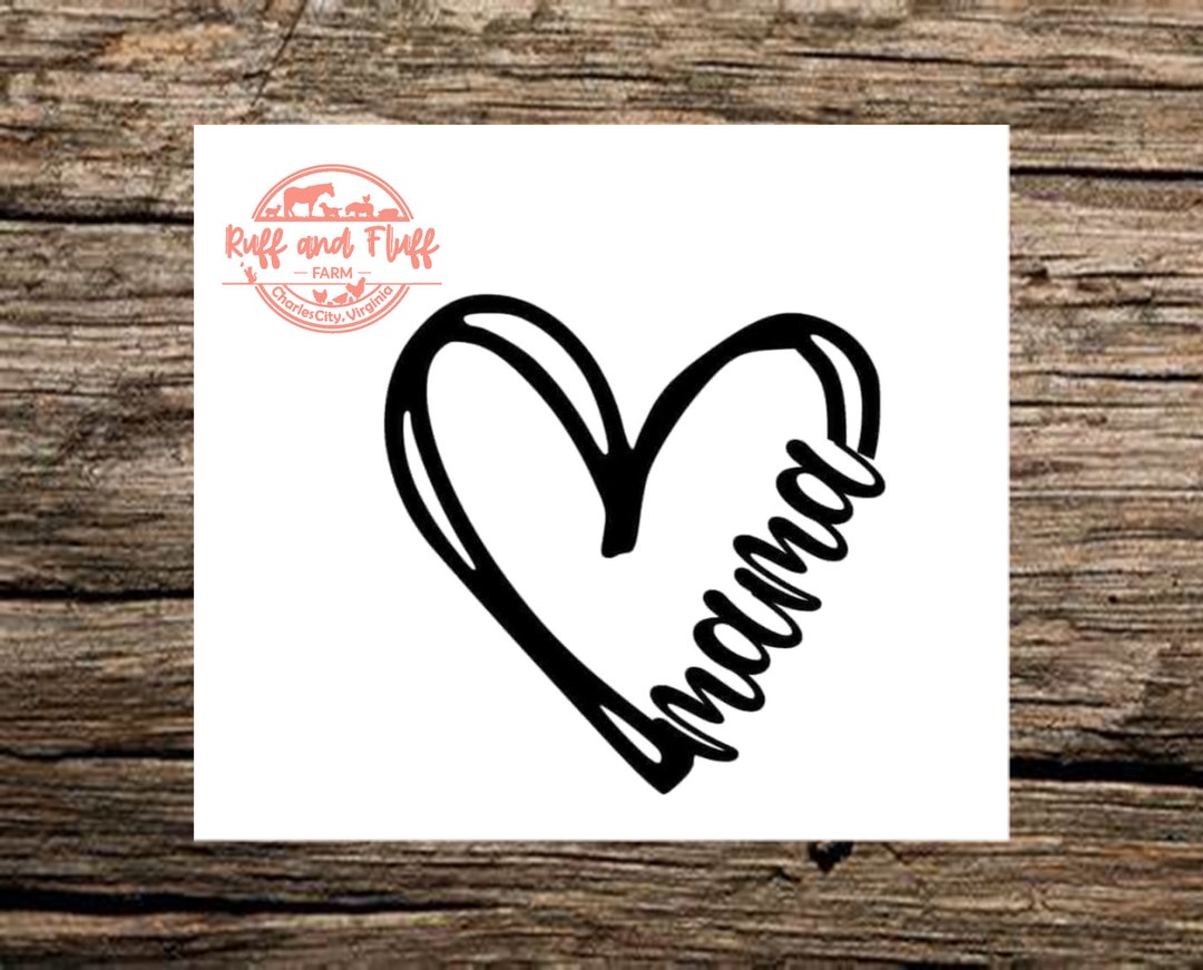 Mama Decal | Boy Mom | Girl Mom | Mama Heart | Car Decal | Tumbler ...