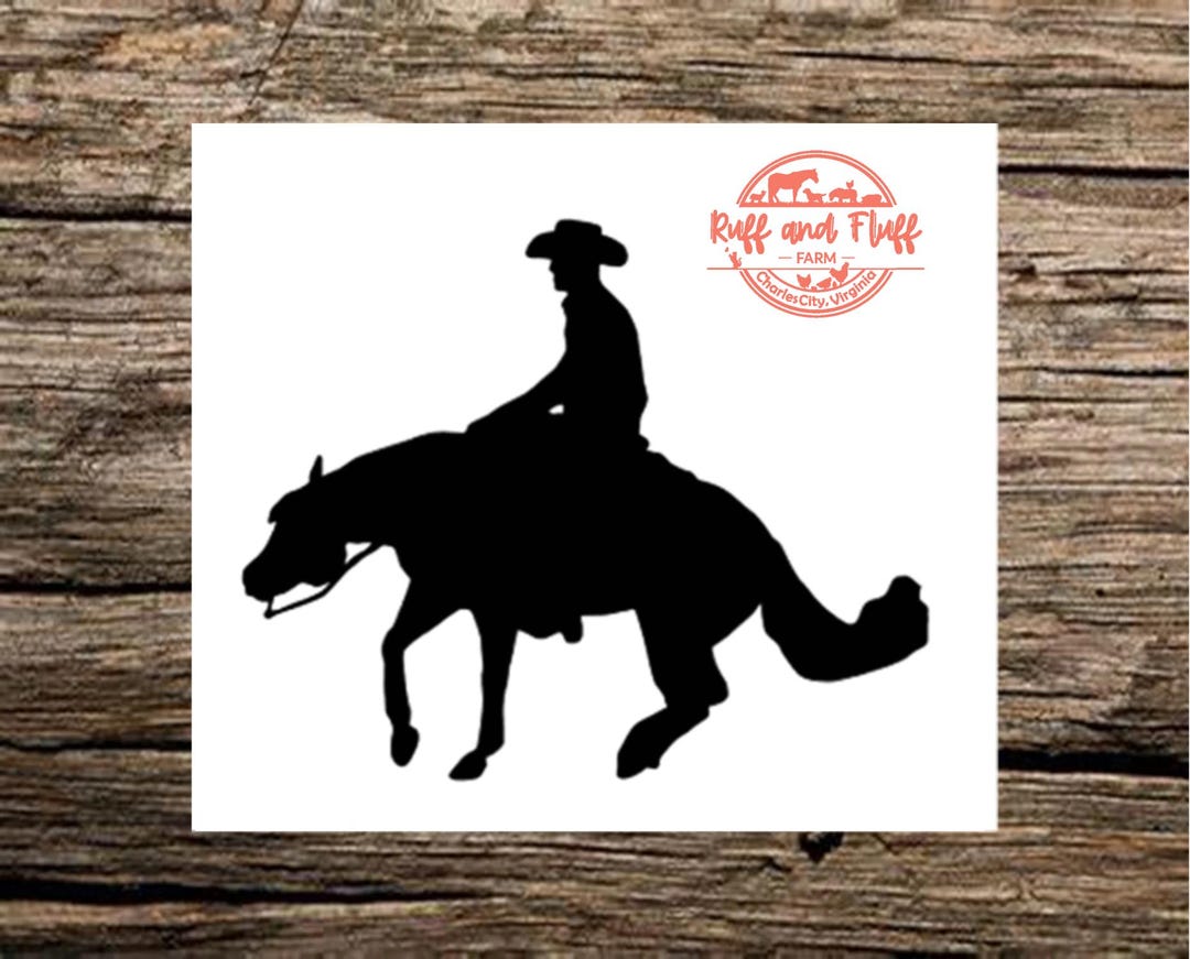 Reining Horse Decal | Reiner Decal | Spin | Horse Decal - Etsy