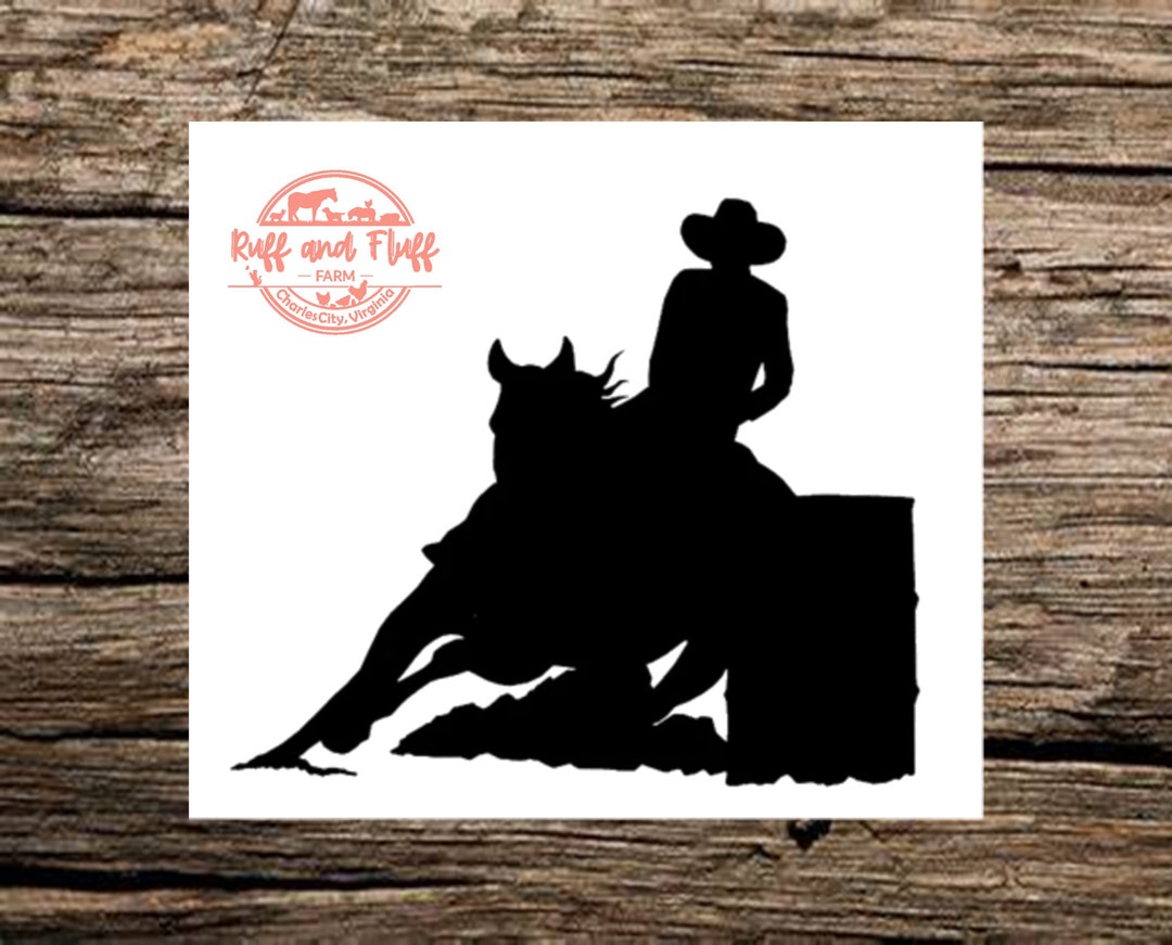 Barrel Racing Decal | Barrel Racer | Speed Horse Decal | Gymkhana Horse ...