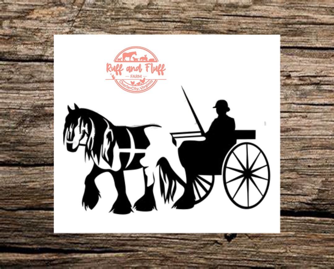 Gypsy Vanner Decal Driving Decal Draft Horse Decal Car Decal - Etsy