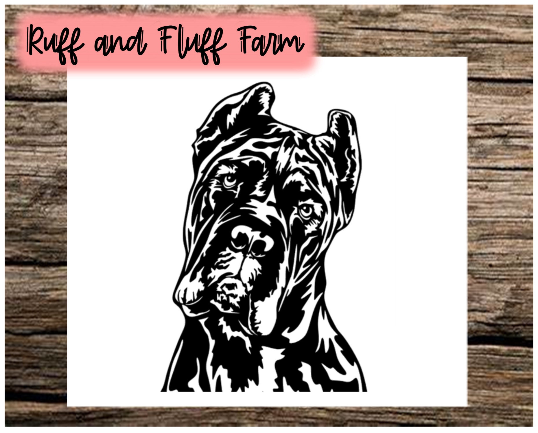 Cane Corso Decal Peeking Dog Decal Pet Decal Car Decal - Etsy