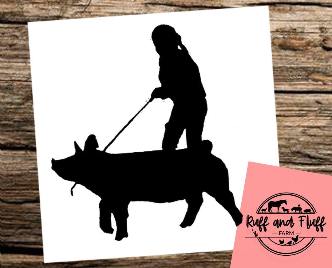 Pig Decal Show Pig Decal - Etsy