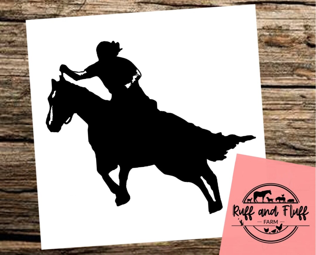 Barrel Racing Decal Barrel Racer Speed Horse Decal Gymkhana Horse Decal ...