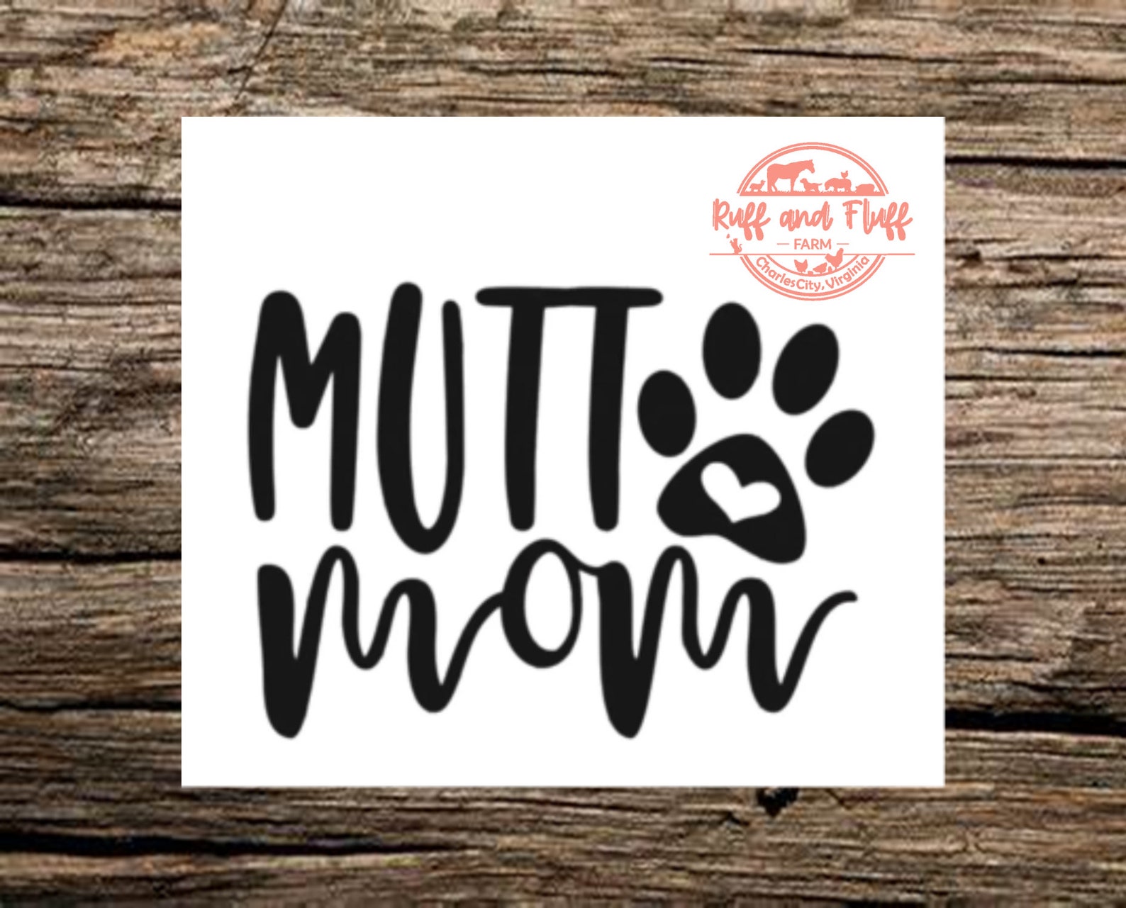 Mutt Mom Decal | Dog Mom | Dg Lover | Car Decal | Tumbler Decal - Etsy