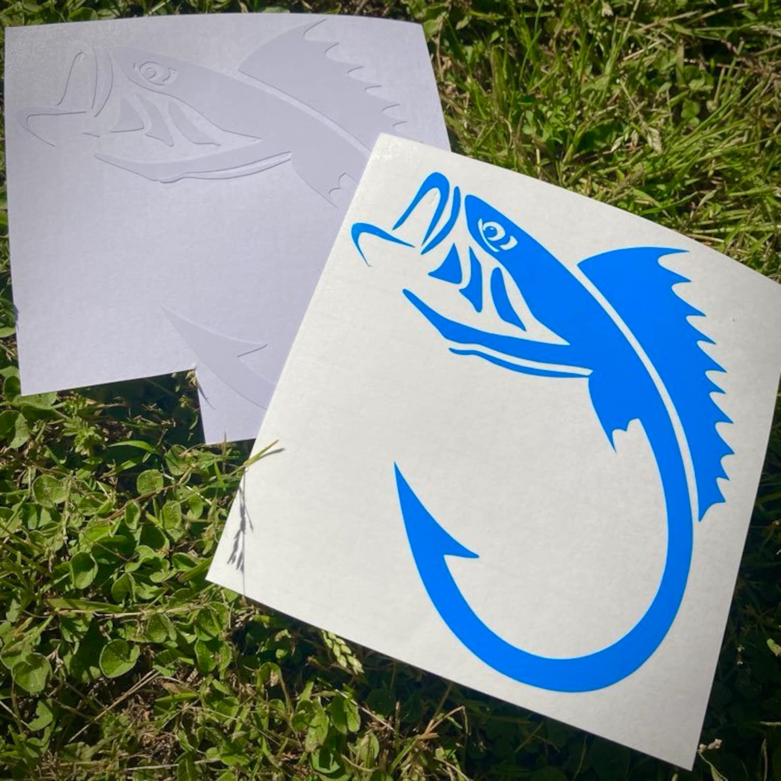 Fish Hook Decal Fishing Decal Car Decal Tumbler Decal - Etsy