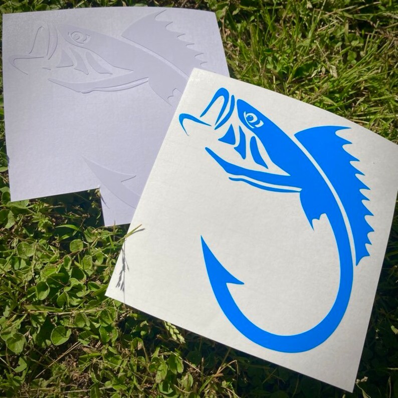 Fish Hook Decal Fishing Decal Car Decal Tumbler Decal - Etsy