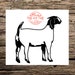 Goat Decal | Show Goat Decal - Etsy