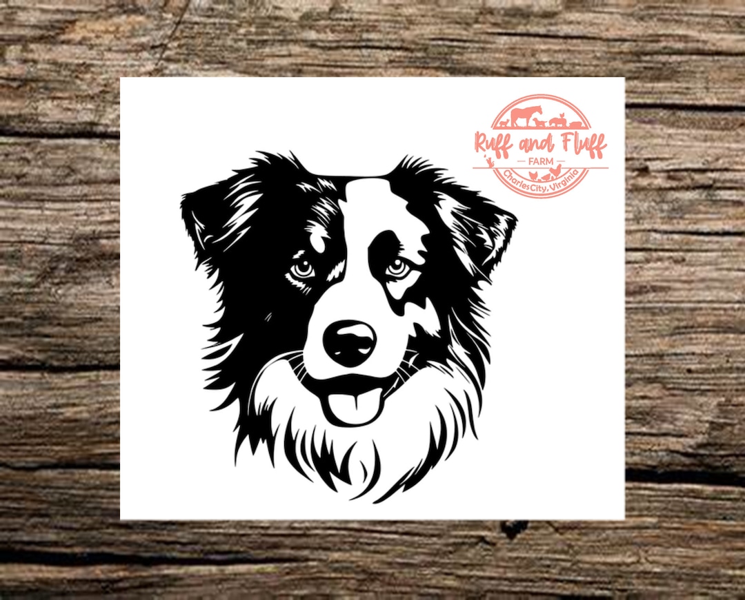 Australian Shepherd Decal | Aussie Decal | Peeking Dog Decal | Pet ...