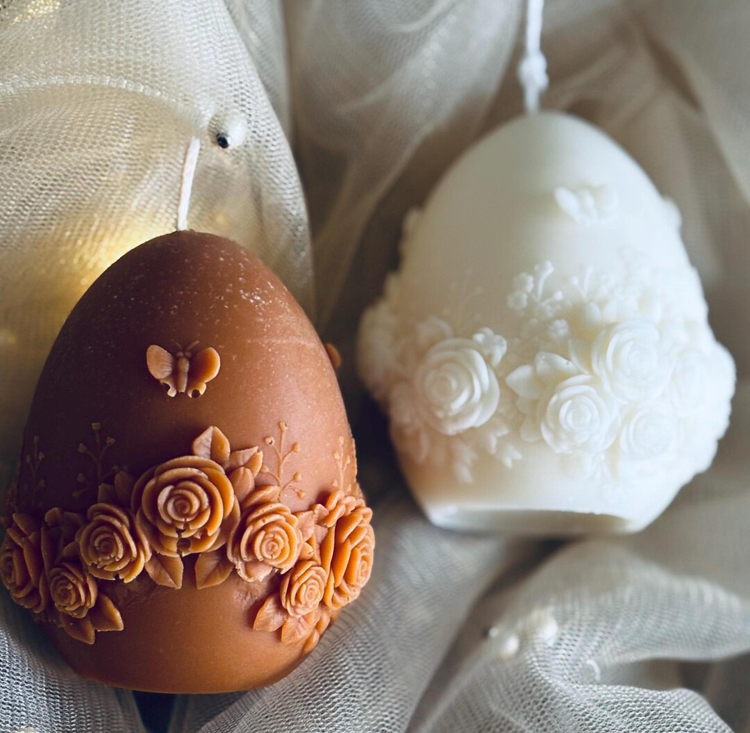 Easter Egg Candles – Handmade Pillar Candles | Elegant Spring Decor ...