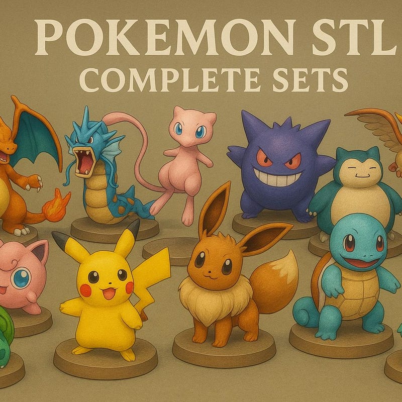 Pokemons Stl Files - Etsy