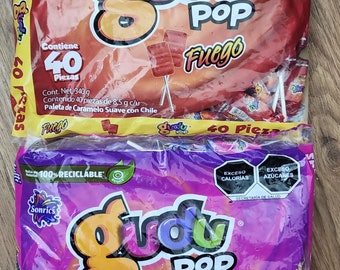 Gudu Pop Paletas, Gudu Pop Lollipops, Mexican Candy, Dulce Mexicano, My ...