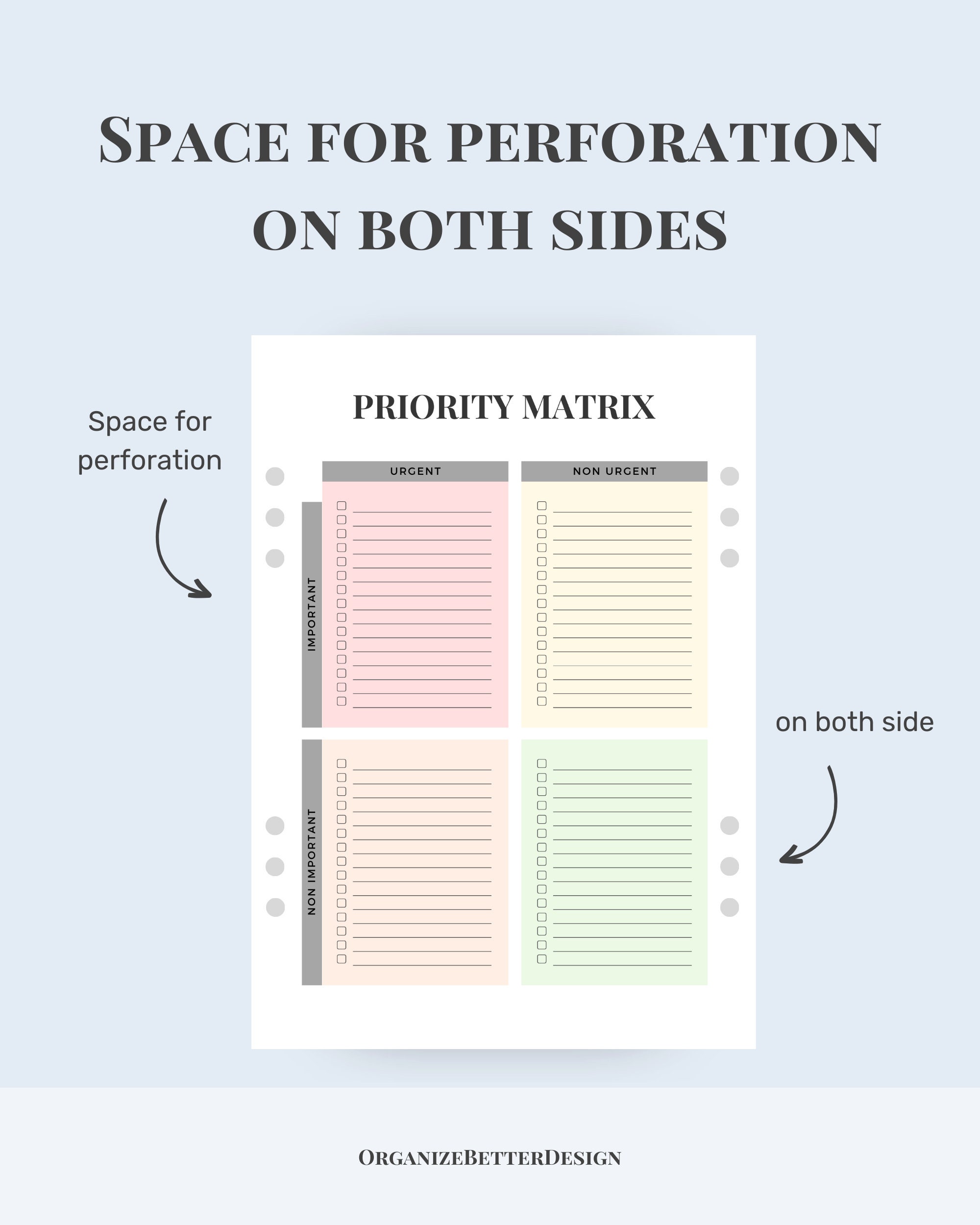Eisenhower Matrix Plan, Printable Priority Planner, Digital and ...