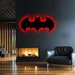 Bat Design Wooden LED Logo, Personalized Bat Art Perfect for Bat Fans ...