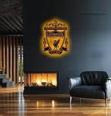 Liverpool FC Wooden LED Logo Personalized Liverpool Football - Etsy Canada