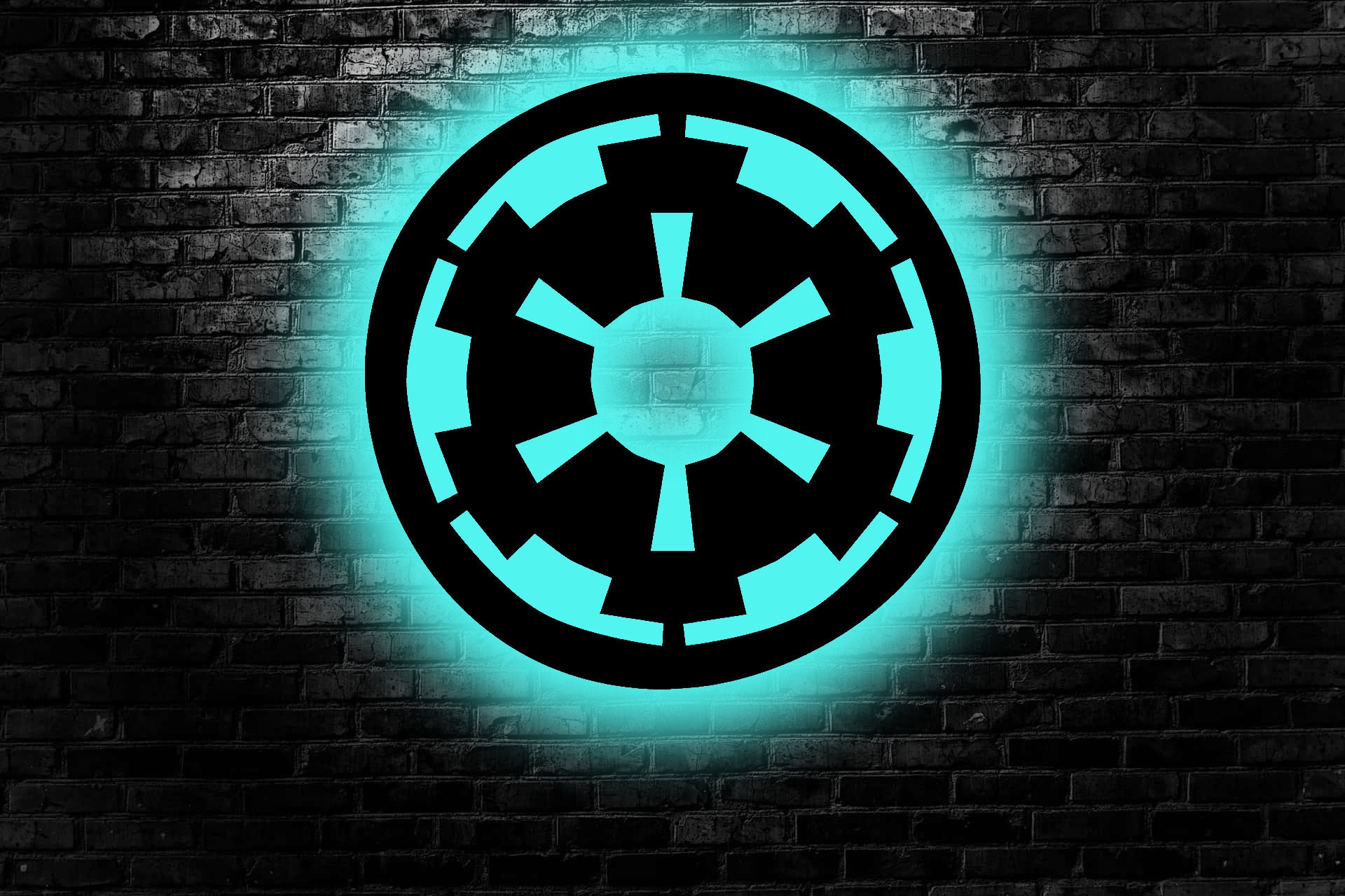 Galactic Empire Star Wars Insignia Wall Decor Sign Led, Illuminated ...
