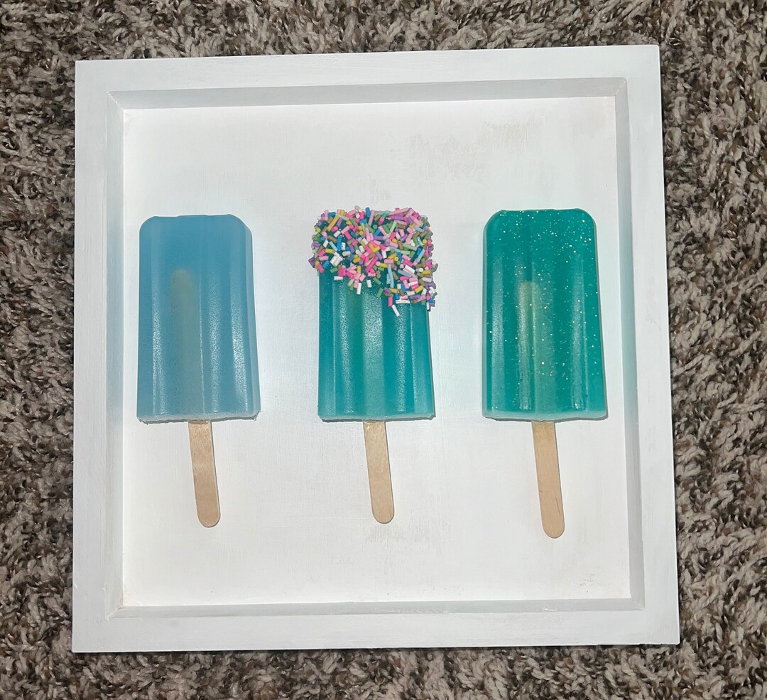 Popsicle Wall Art, Nursery Decor, Pop Art, Resin Popsicle, Pop Art ...