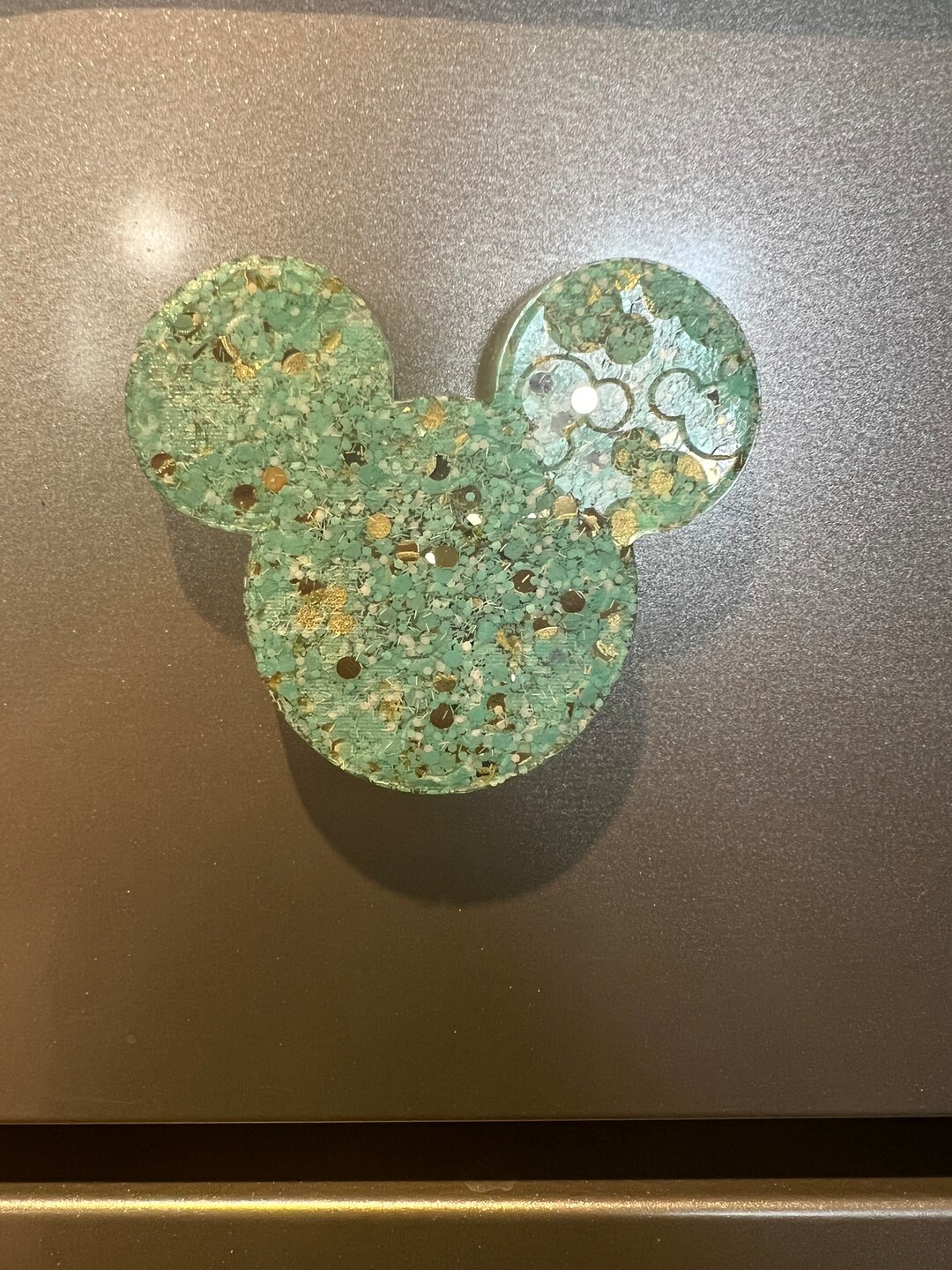 Mickey Mouse Magnet Disney Magnet Resin Crafts Glitter - Etsy