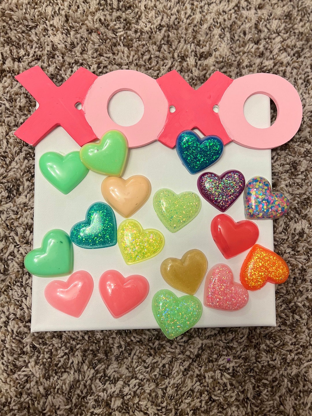 Heart Magnet, 3D Art, Heart Art, Resin Art, Candy Art, Magnet, Fridge ...