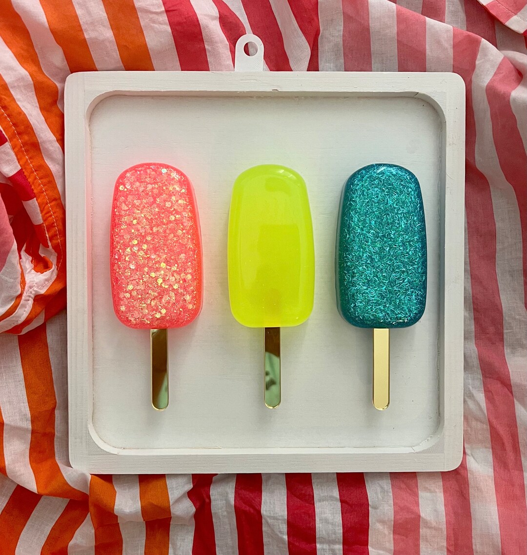 Popsicle Wall Art, Nursery Decor, Resin Popsicle, Pop Art, Candy ...