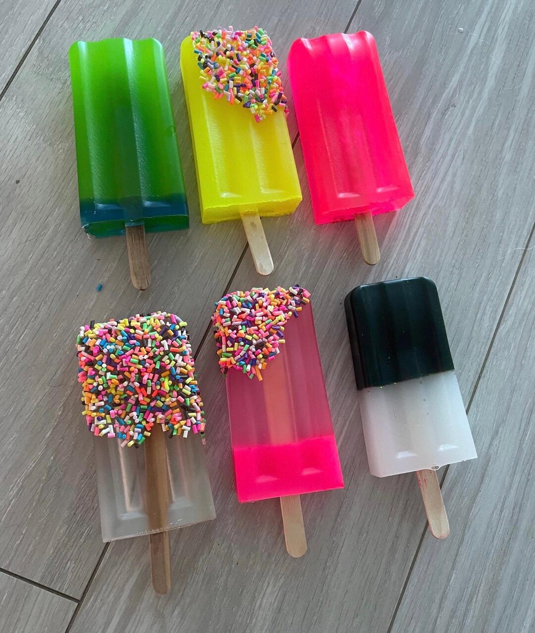 Resin Ice Pops, Resin Popsicles, 3D Art, Pop Art, Coffee Table Decor ...