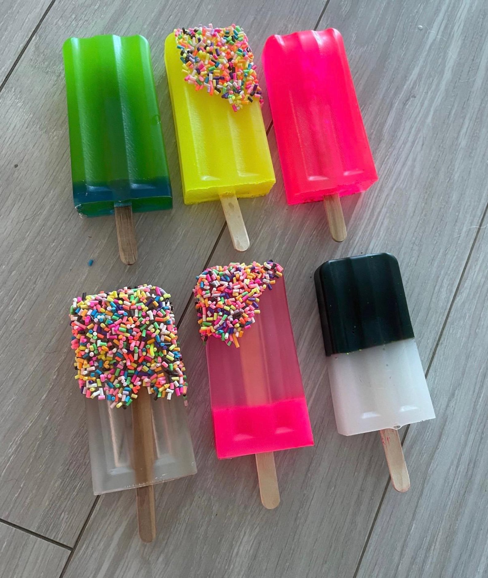 Resin Ice Pops, Resin Popsicles, 3D Art, Pop Art, Coffee Table Decor ...