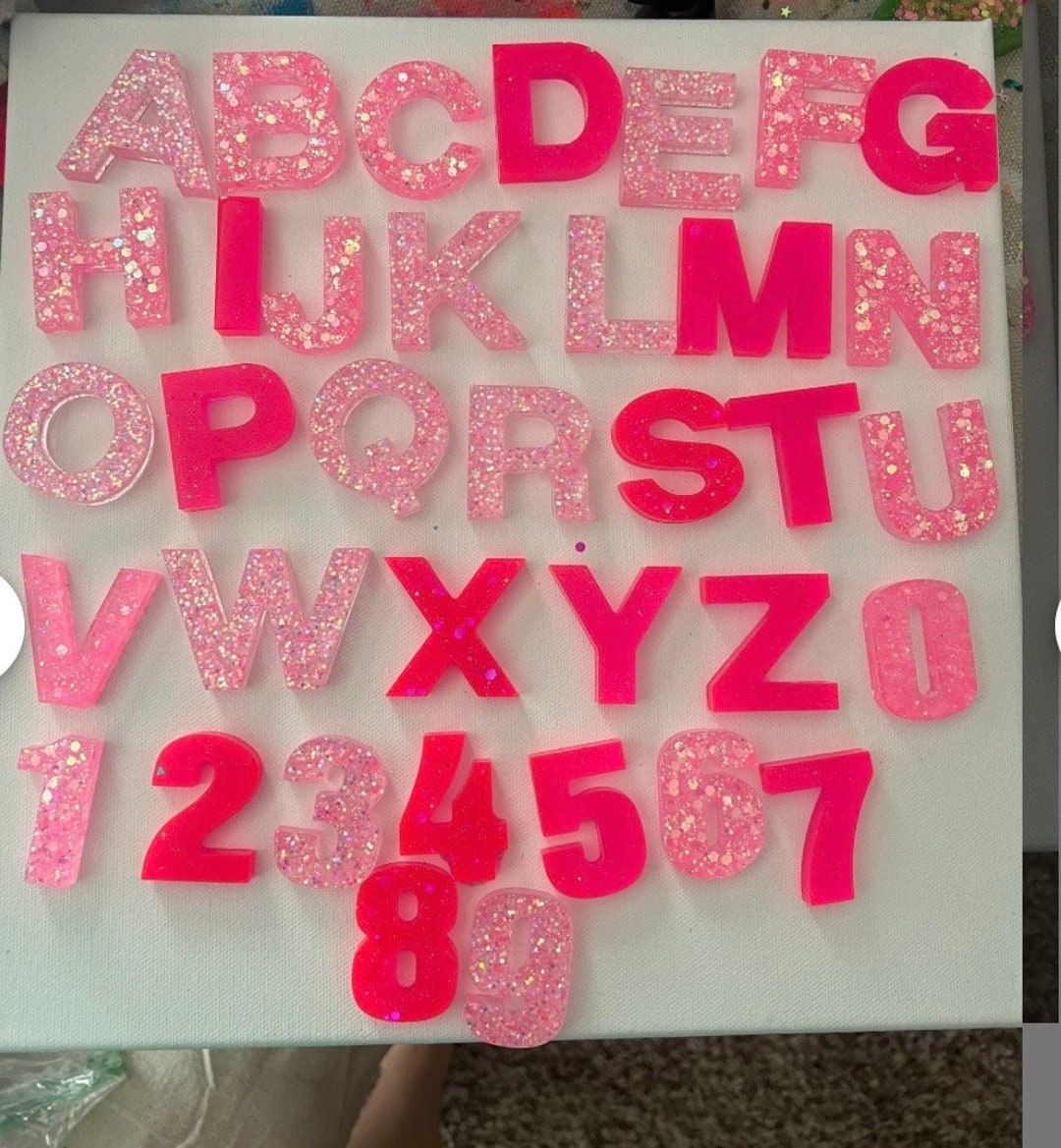 Resin Alphabet Letters, Fridge Magnet Letters, Sensory Alphabet Letters ...