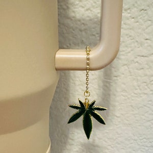 Tumbler Charm Marijuana Leaf - Etsy