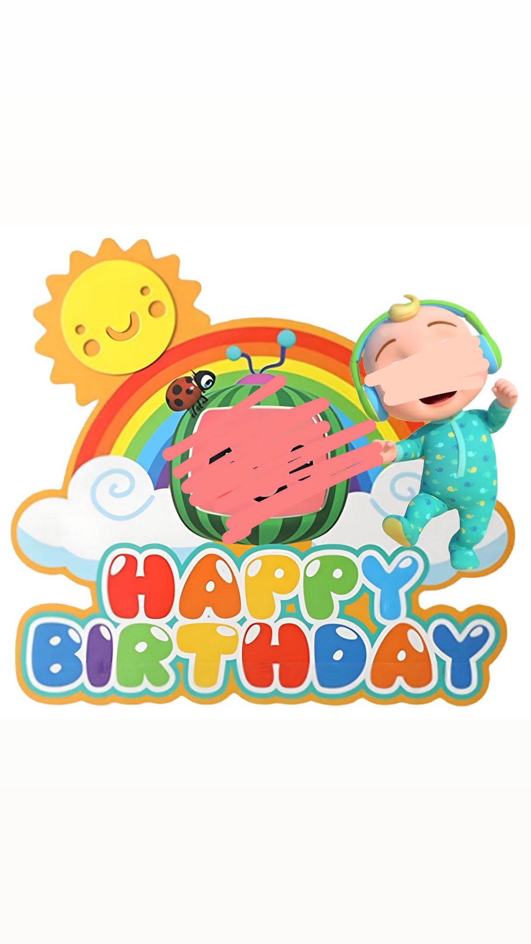 Coco Melon Happy Birthday Cake Topper - Etsy