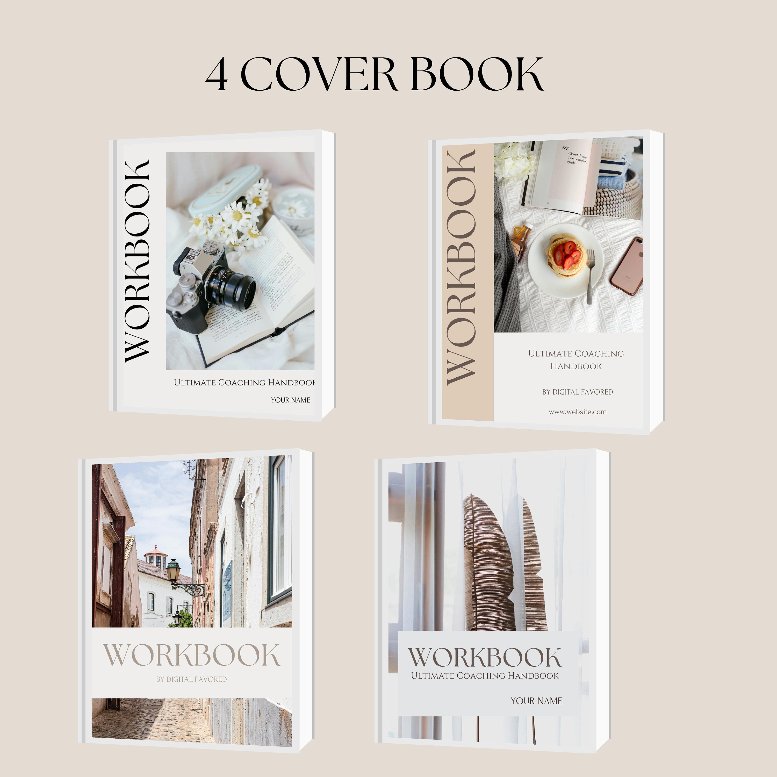 Editable Canva Ebook Template Aesthetic Neutral Workbook Lead Magnet ...