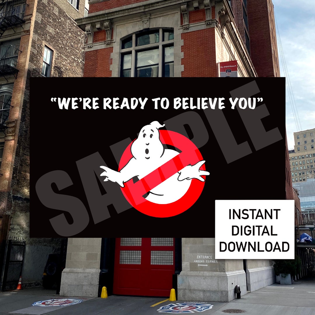 Hand Drawn Ghostbusters Inspired Cosplay Business Card Prop Template ...