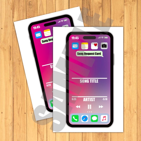 Song Request Cards - Etsy