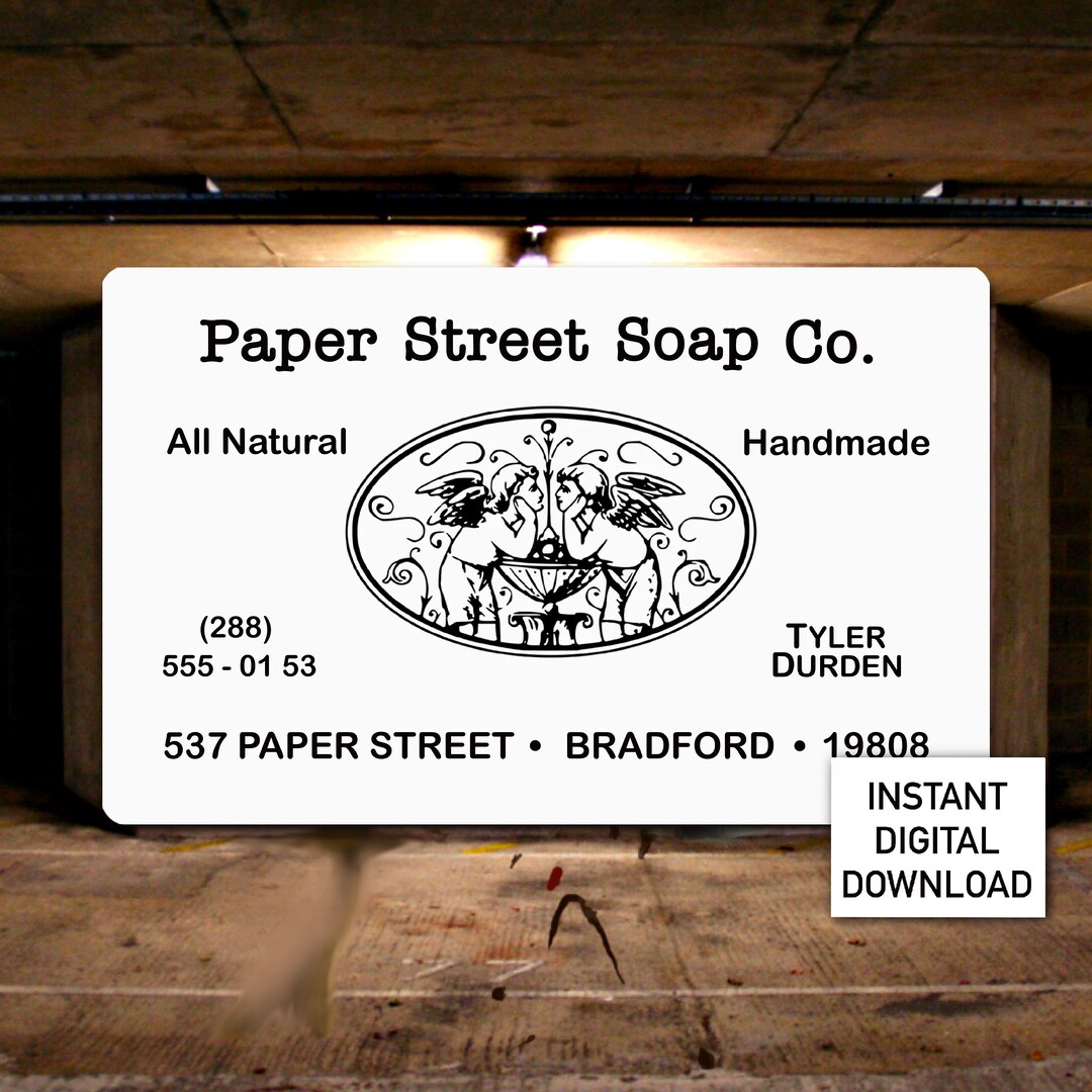 Handmade Fight Club Tyler Durden Cosplay Business Card I.D Card Paper ...