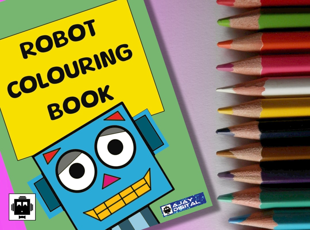 Robot Colouring Book, Colouring Sheets, Colouring, Children, Kids ...