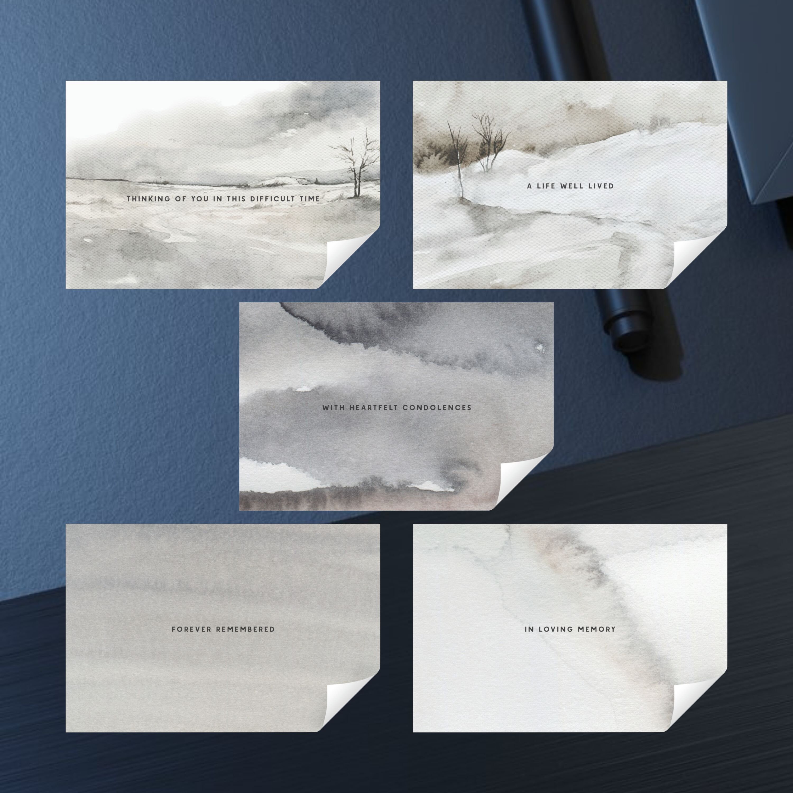 10-pack Digital Sympathy Card Set Printable Condolence Cards Instant ...