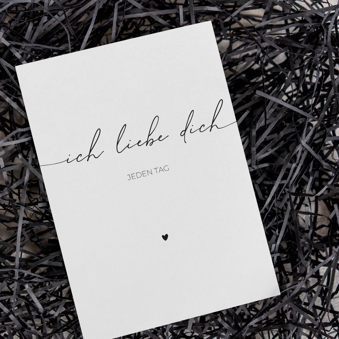 I Love You Card, Valentine's Day, Gift for Husband & Wife, Postcard ...