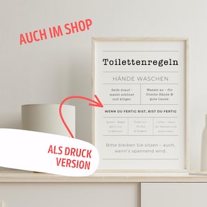 Verwunderlich Poster Fur Gaste Wc Fotos